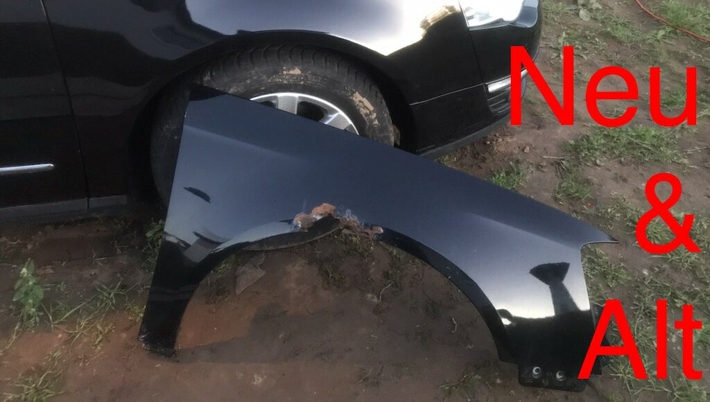 Volkswagen Passat 3C B6 fertig lackierten Kotflügel wechseln ...